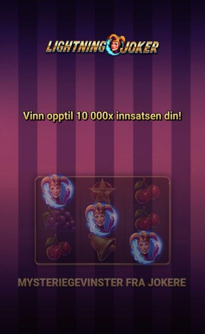 Lightning Joker fra Yggdrasil byr på lynrask action!